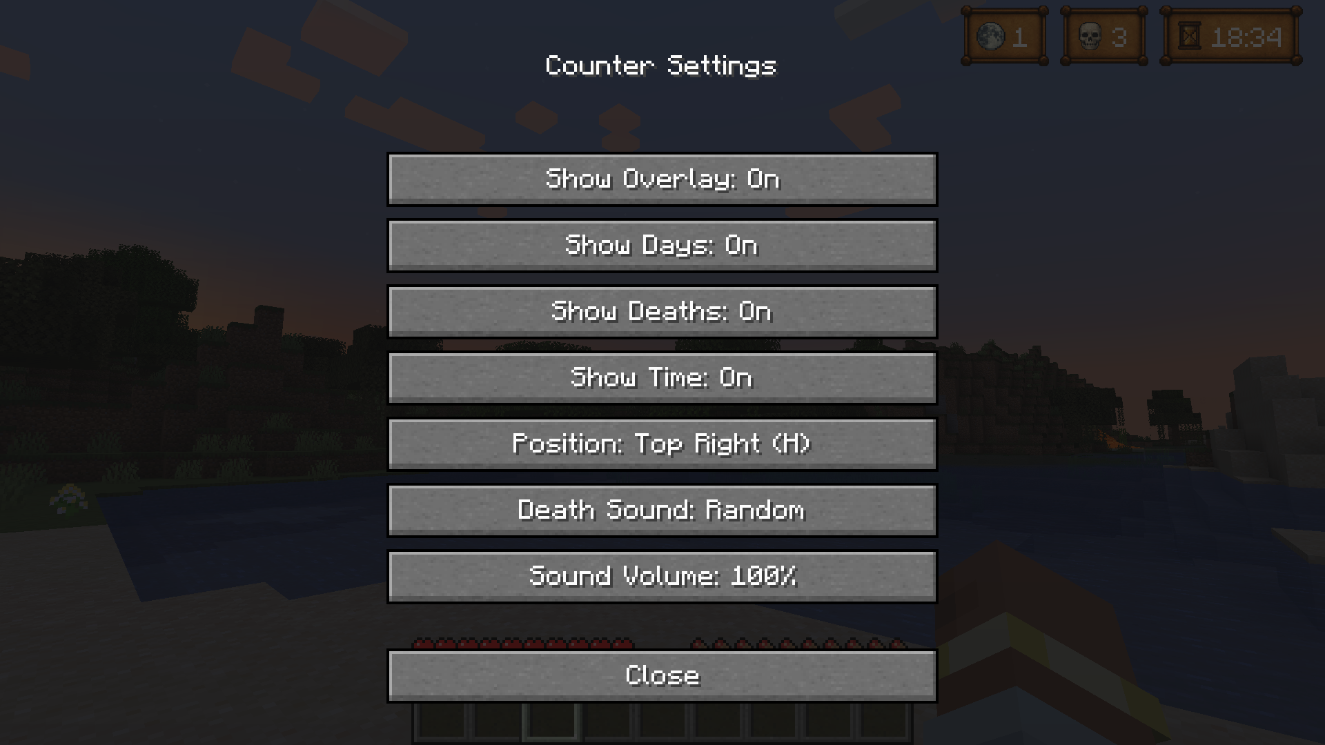 Day and Death Counter - Gallery - Minecraft Mods - CurseForge
