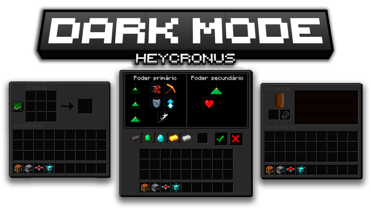 Dark Mode GUI - Heycronus - Minecraft Resource Packs - CurseForge