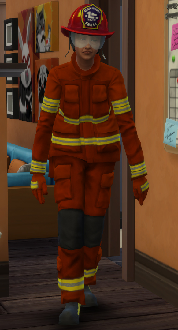 Firefighter Role Outfit Disabled - The Sims 4 Mods - CurseForge