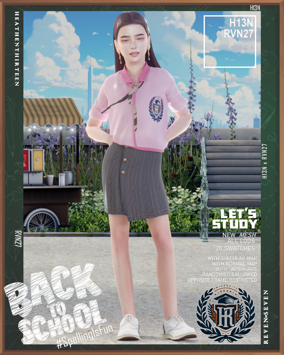 Child's Prefect Pencil Skirt Summer Uniform - Gallery - The Sims 4 ...