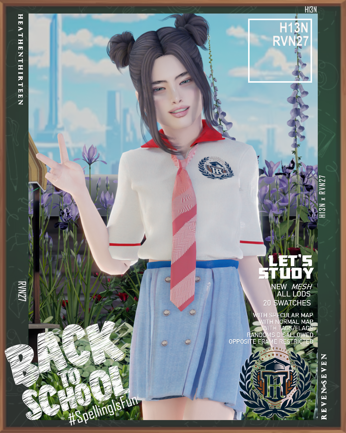 Child's Prefect Loose Shirt Summer Uniform - The Sims 4 Create a Sim ...