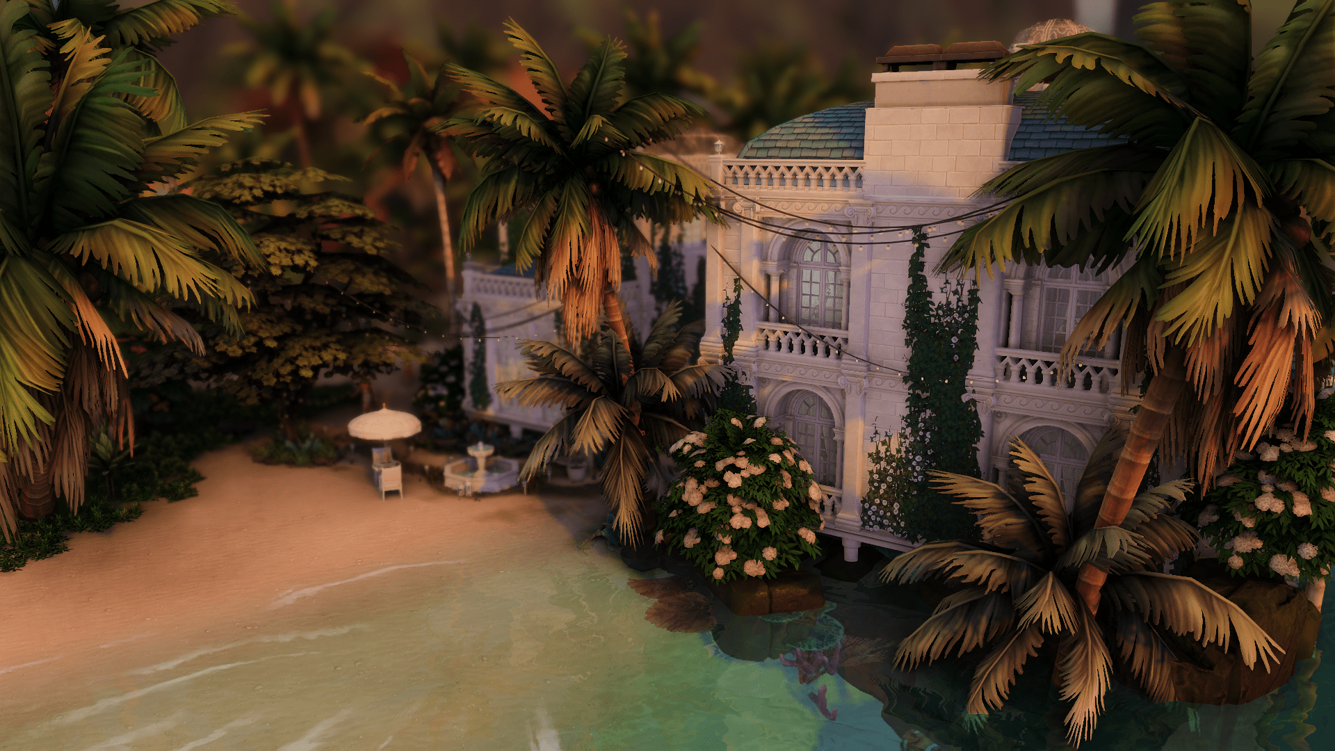 Fantasy Mermaid Coastal Villa in the Summer Court - Gallery - The Sims ...