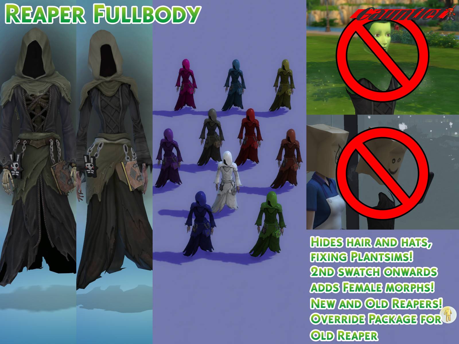 Grim Reaper Fullbody Override and Unlock - The Sims 4 Create a Sim ...