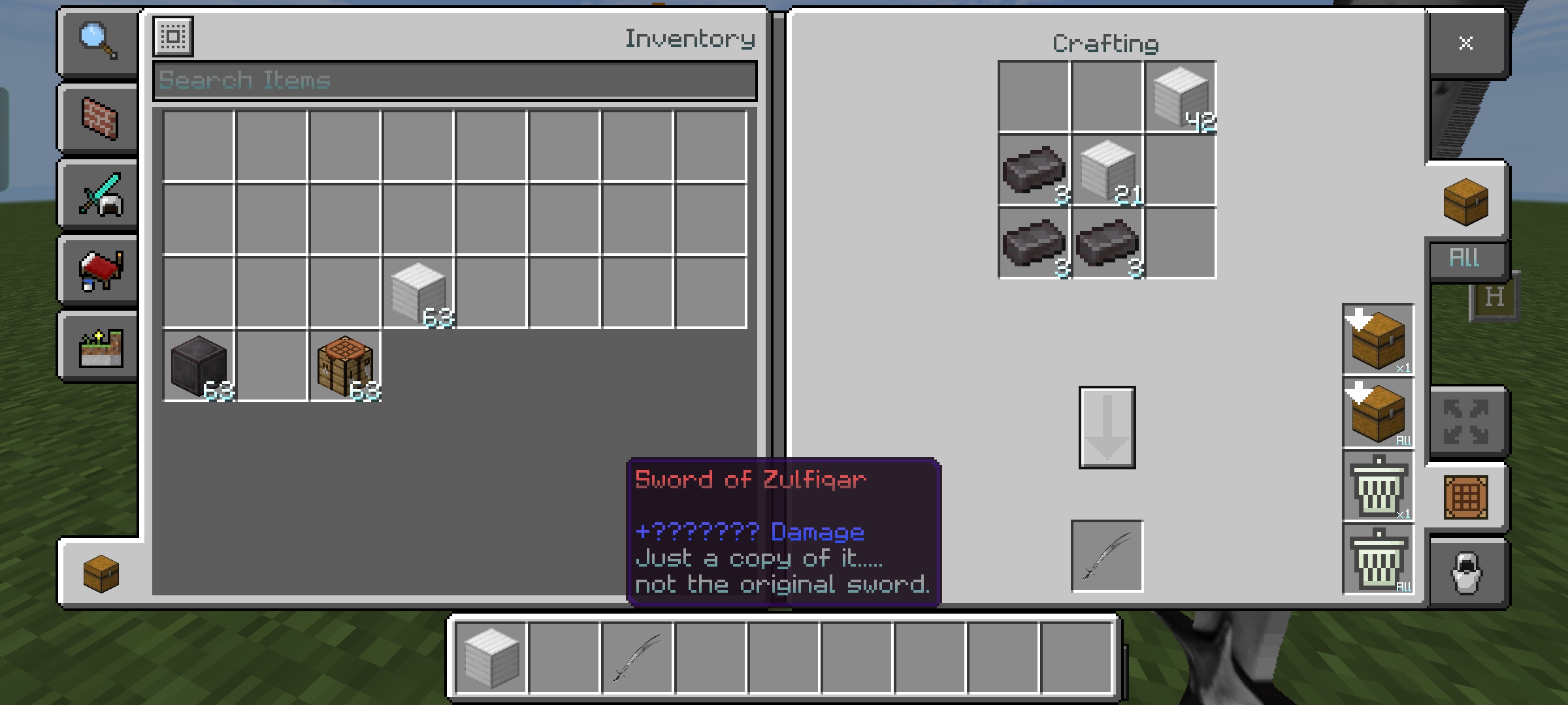 Sword of zulfiqar - Gallery - Minecraft Bedrock Addons - CurseForge