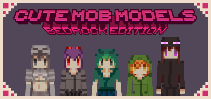 Cute Mob Models BE - Minecraft Bedrock Addons - CurseForge