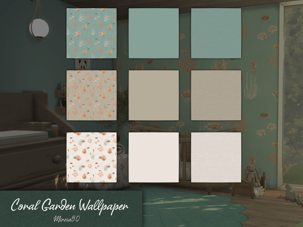 Coral Garden Wallpaper - Gallery - The Sims 4 Build / Buy - CurseForge