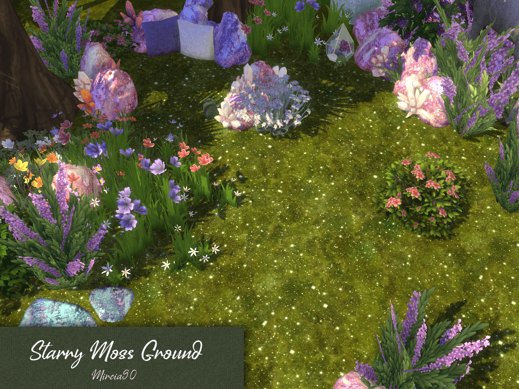 Starry Moss Ground [terrain paint] - Gallery - The Sims 4 Build / Buy ...