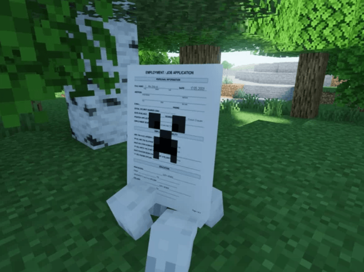 Job Application Creeper - Gallery - Minecraft Resource Packs - CurseForge