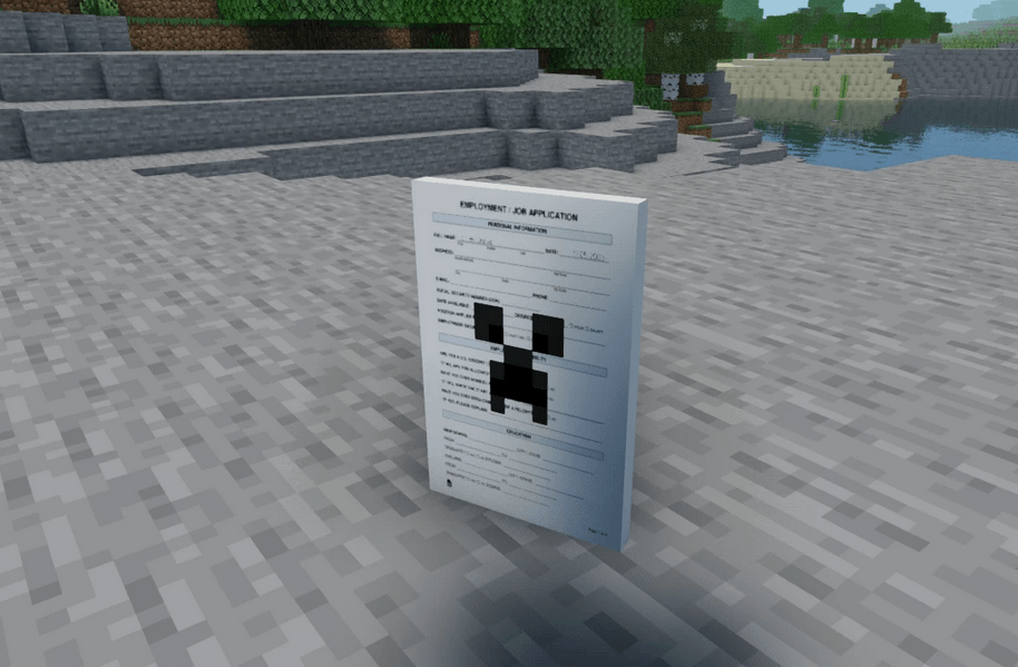 Job Application Creeper - Gallery - Minecraft Resource Packs - CurseForge