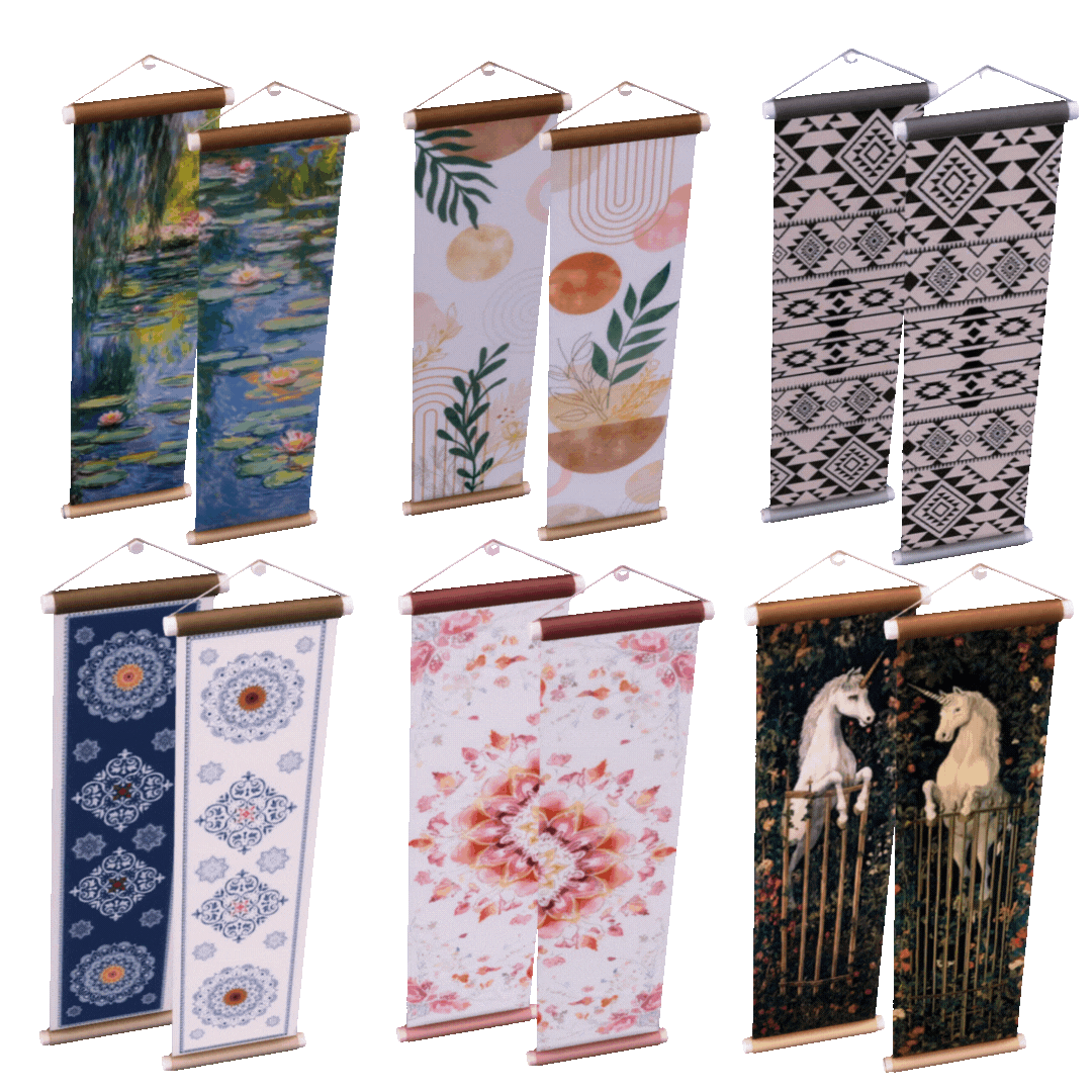 Long Paired Tapestries - Gallery - The Sims 4 Build / Buy - CurseForge