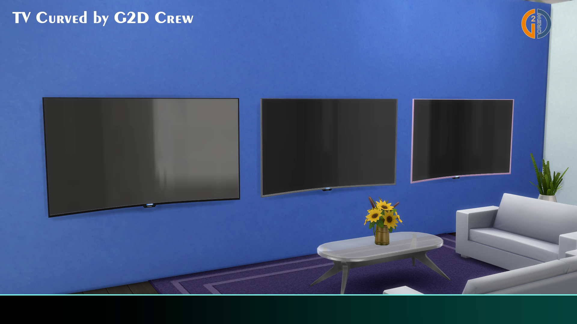 Curved TV by G2D Crew - Gallery - The Sims 4 Build / Buy - CurseForge