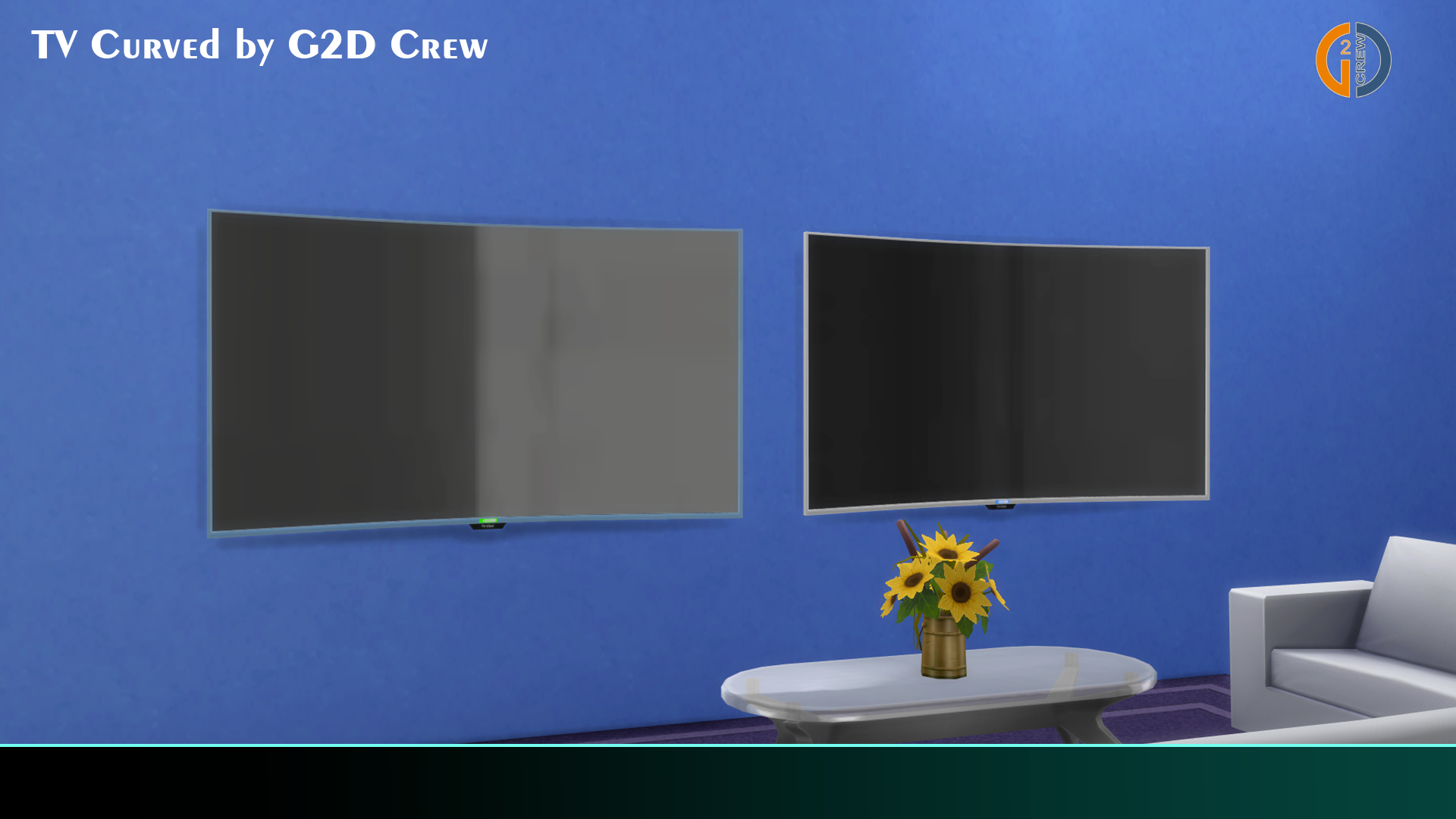 Curved TV by G2D Crew - Gallery - The Sims 4 Build / Buy - CurseForge