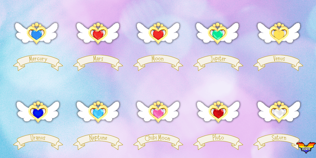 Pretty Guardians Heart Wing Earrings - The Sims 4 Create a Sim - CurseForge