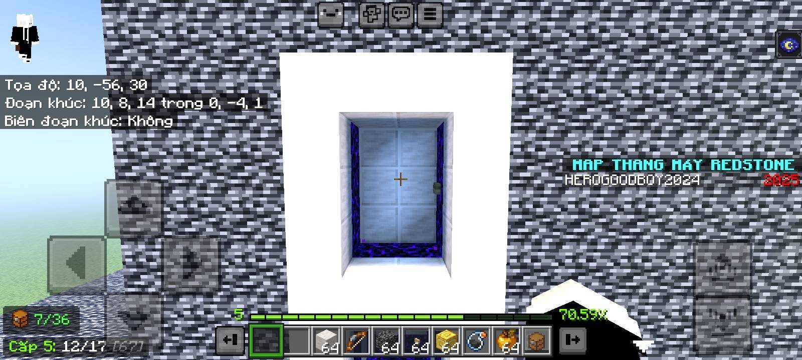 Redstone Elevator Map [MCPEDL] - Gallery - Minecraft Bedrock Maps ...