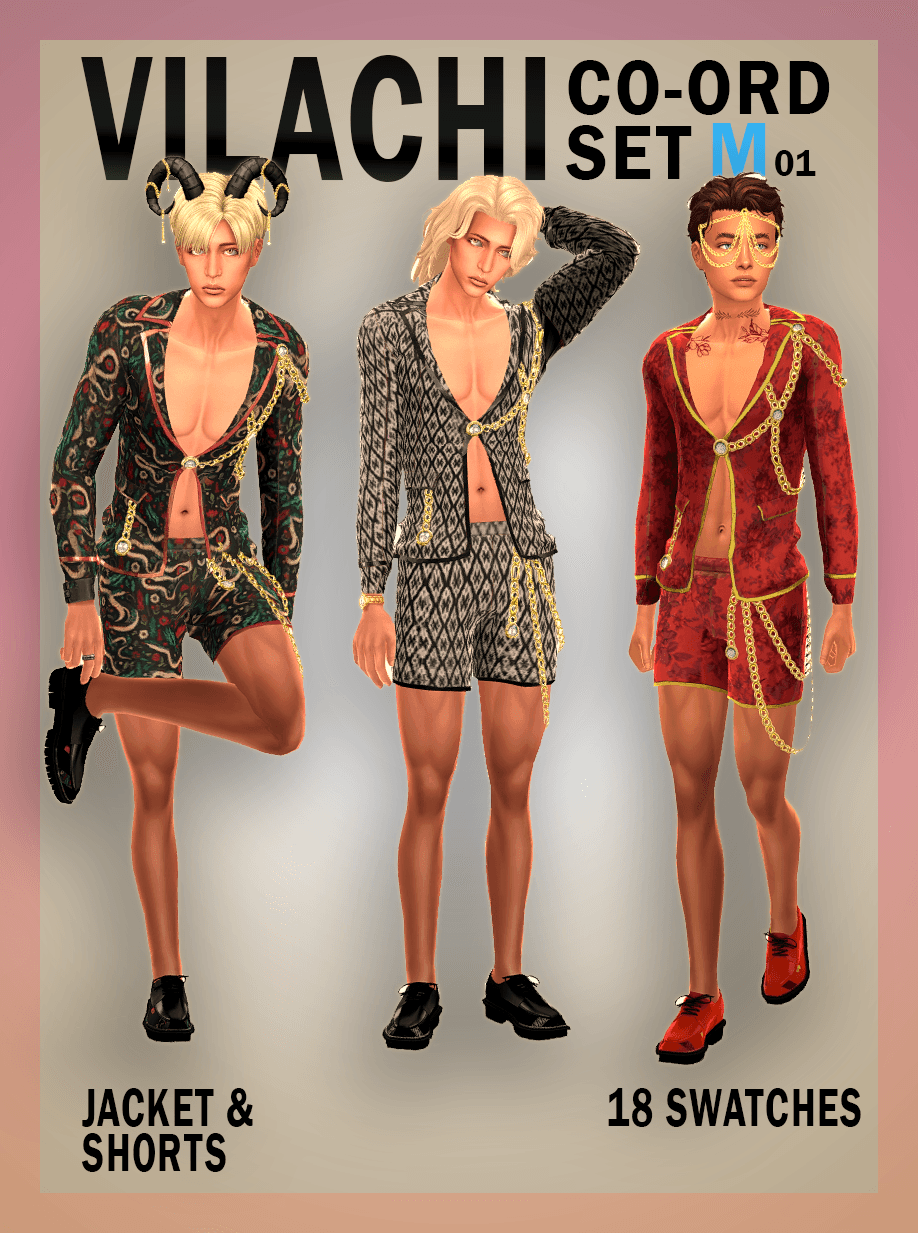Vilachi Co ord Mens set 01 - Gallery - The Sims 4 Create a Sim - CurseForge