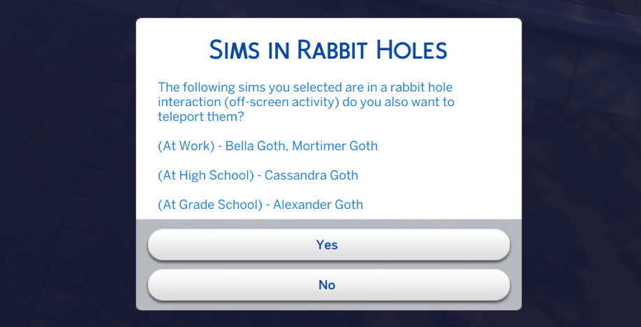 Teleport Sims Interactions - Gallery - The Sims 4 Mods - CurseForge