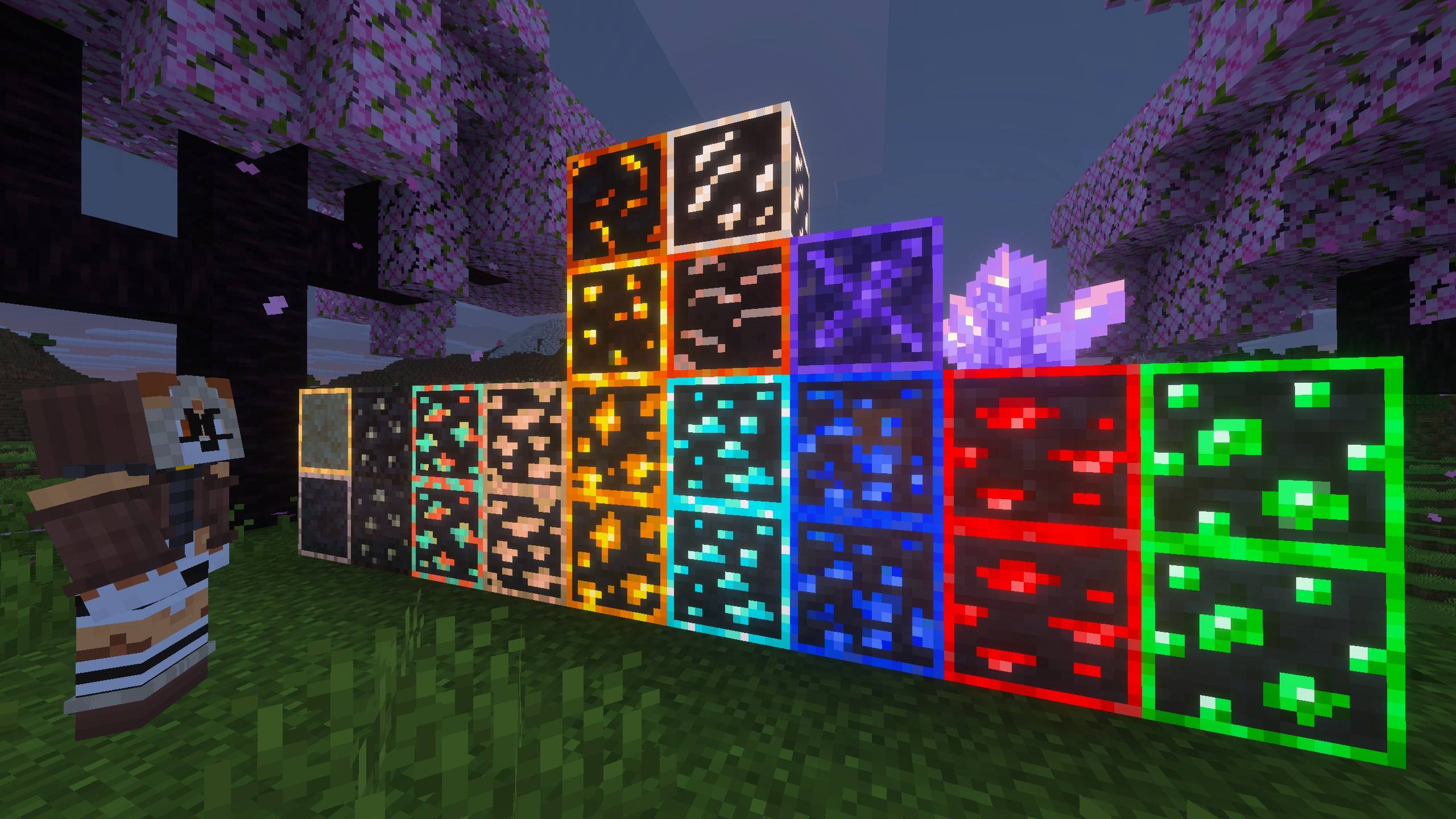 Emissive Ores - Gallery - Minecraft Bedrock Texture Packs - CurseForge