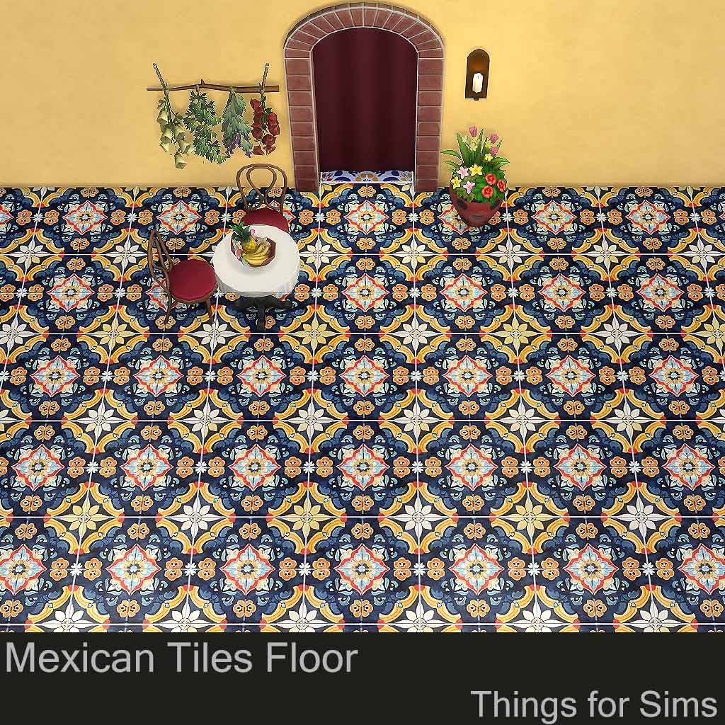 Mexican Tiles Floor - Gallery - The Sims 4 Build / Buy - CurseForge