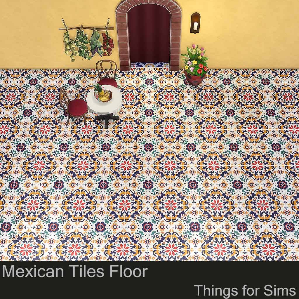Mexican Tiles Floor - Gallery - The Sims 4 Build / Buy - CurseForge