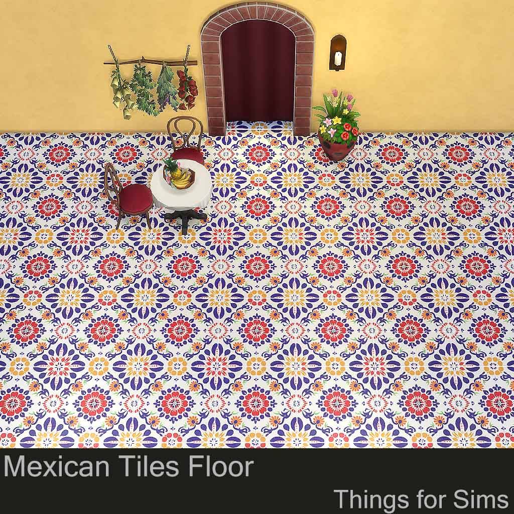 Mexican Tiles Floor - Gallery - The Sims 4 Build / Buy - CurseForge