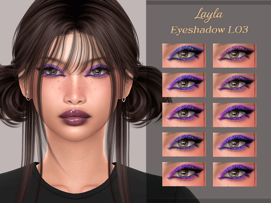Layla - Eyeshadow L03 - The Sims 4 Create a Sim - CurseForge
