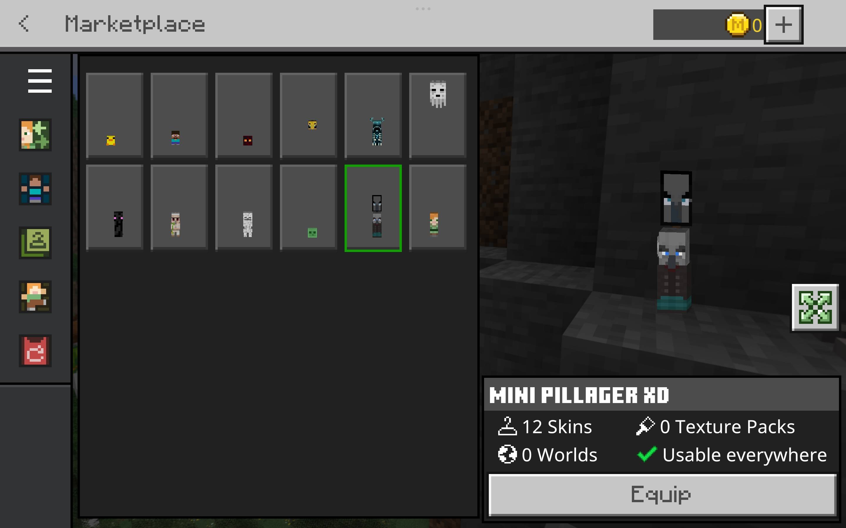 Mini Skin Pack - Gallery - Minecraft Bedrock Skins - CurseForge