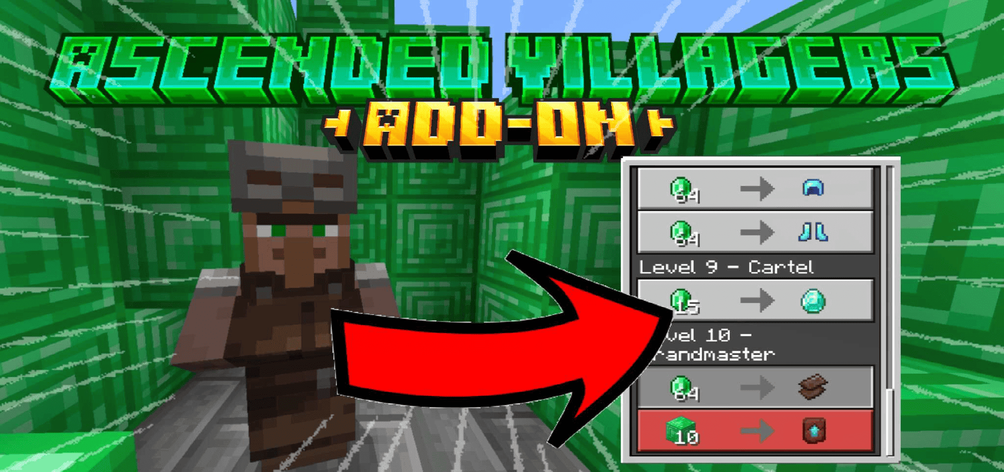 Ascended Villagers (Villager Rebalancing and More Trade levels) - Gallery - Minecraft Bedrock ...