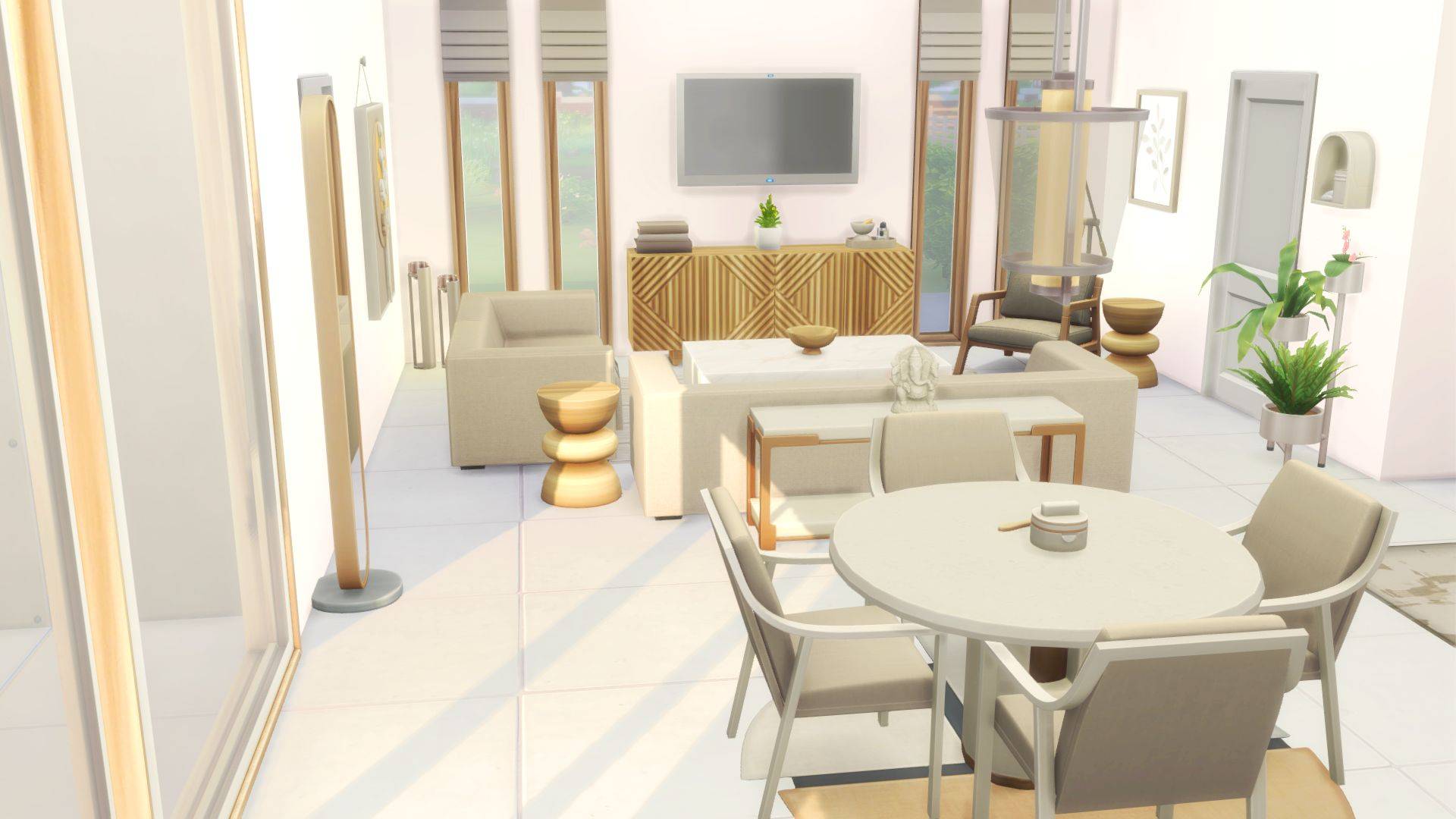 Simple Living Lounge & Dining - The Sims 4 Rooms / Lots - CurseForge