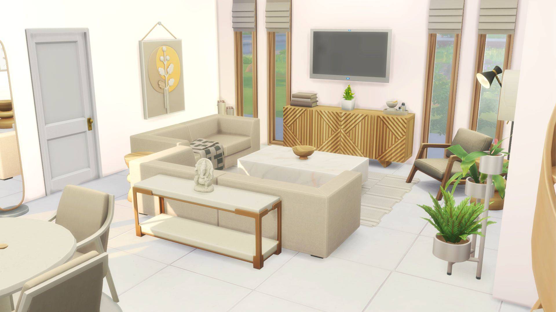 Simple Living Lounge & Dining - The Sims 4 Rooms / Lots - CurseForge