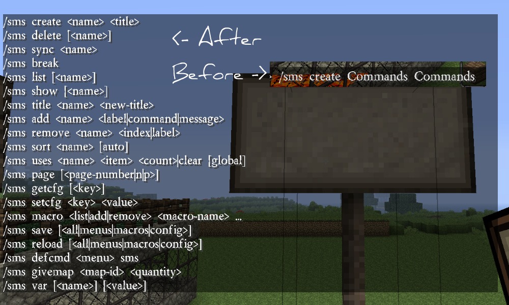 #16 Commands Not working - Issues - ScrollingMenuSign - Bukkit Plugins - Projects - Bukkit