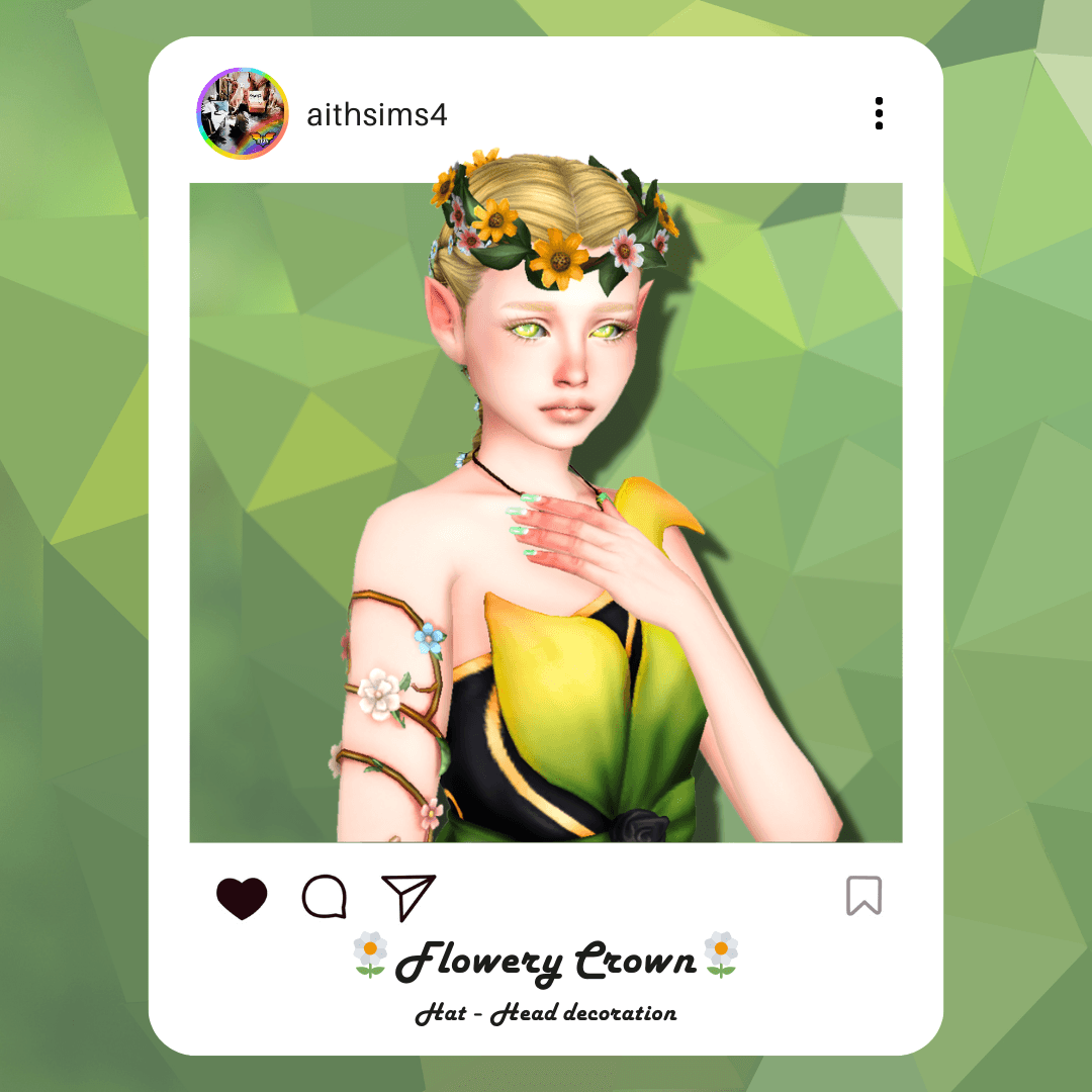 Flowery Crown - The Sims 4 Create a Sim - CurseForge