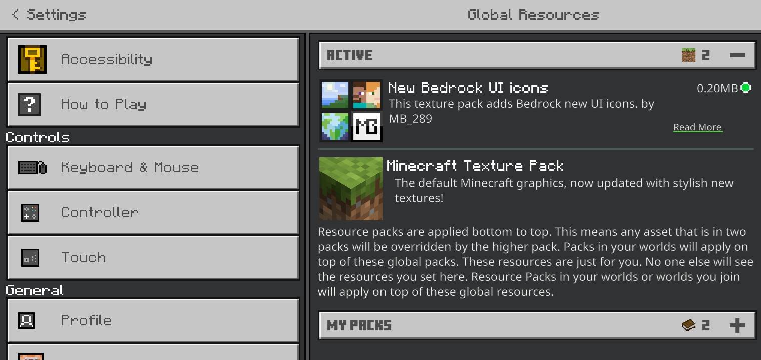 New Bedrock UI icons - Gallery - Minecraft Bedrock Texture Packs ...