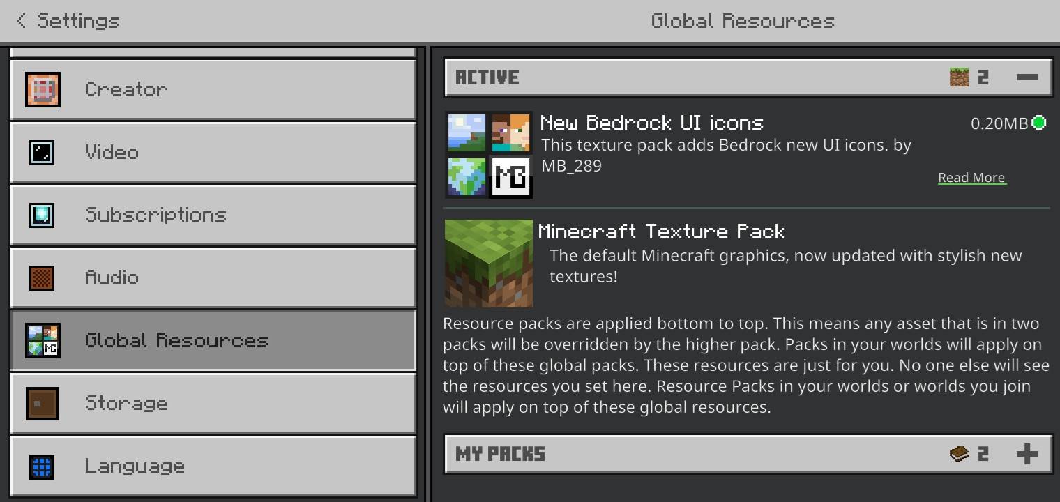 New Bedrock UI icons - Gallery - Minecraft Bedrock Texture Packs ...