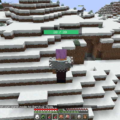 Simple Hp Bar Minecraft Mod