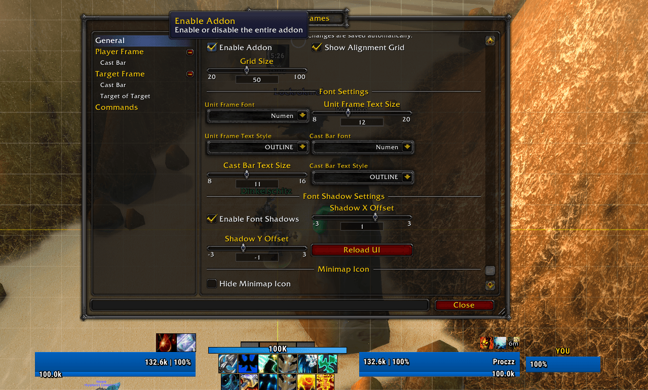 Procz Unit Frames - Gallery - World of Warcraft Addons - CurseForge