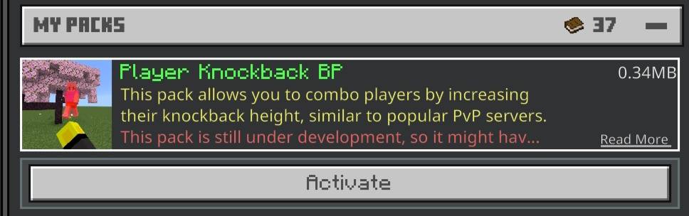 Player Knockback++ - Gallery - Minecraft Bedrock Scripts - CurseForge