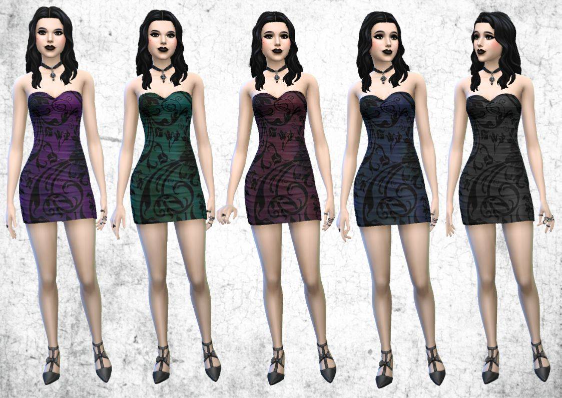 Goth Dresses - Gallery - The Sims 4 Create a Sim - CurseForge