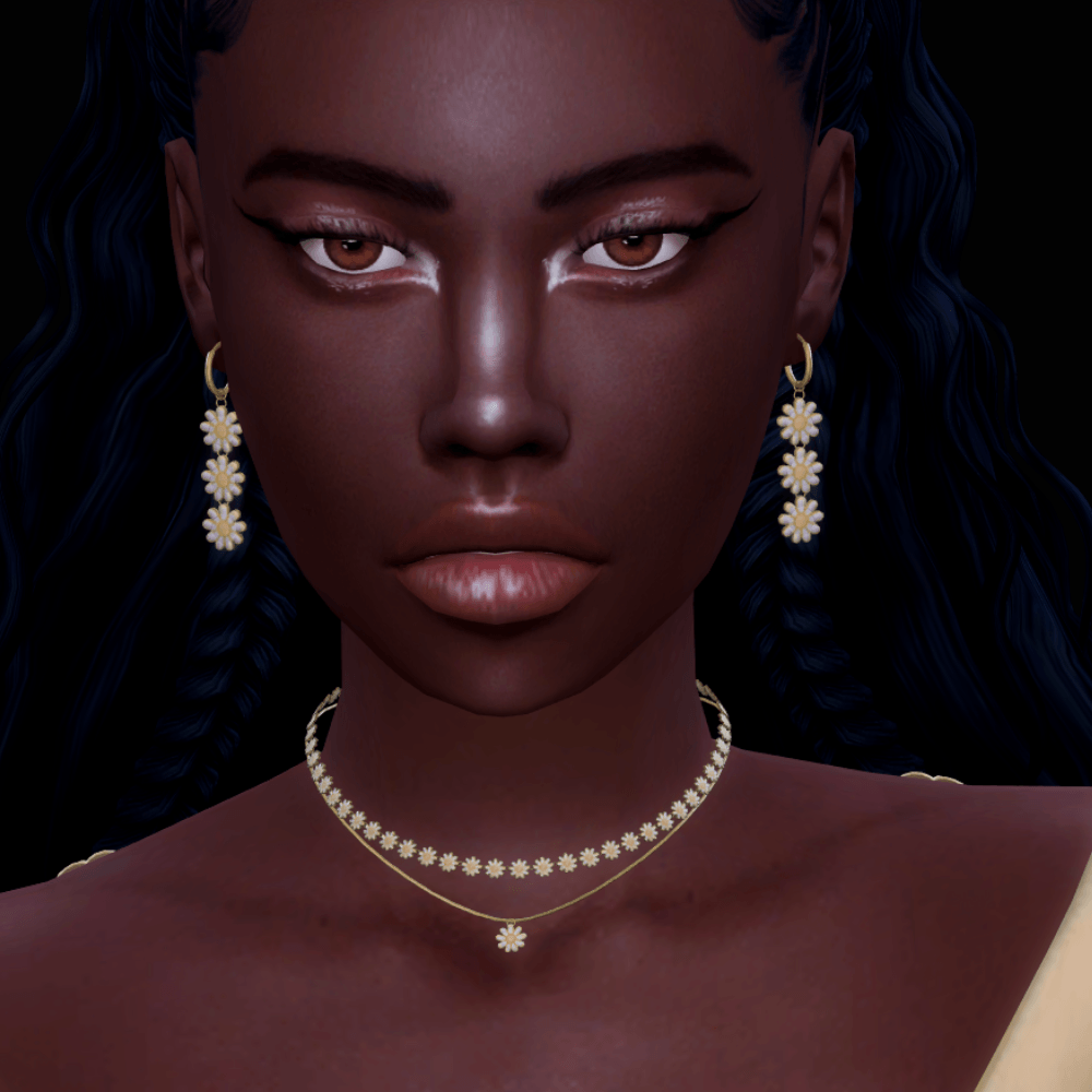 Daisy Layered Necklace - The Sims 4 Create a Sim - CurseForge