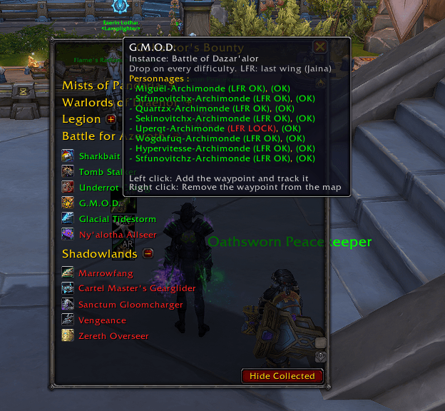 Collector's Bounty (Raid id tracking) - Gallery - World of Warcraft Addons - CurseForge