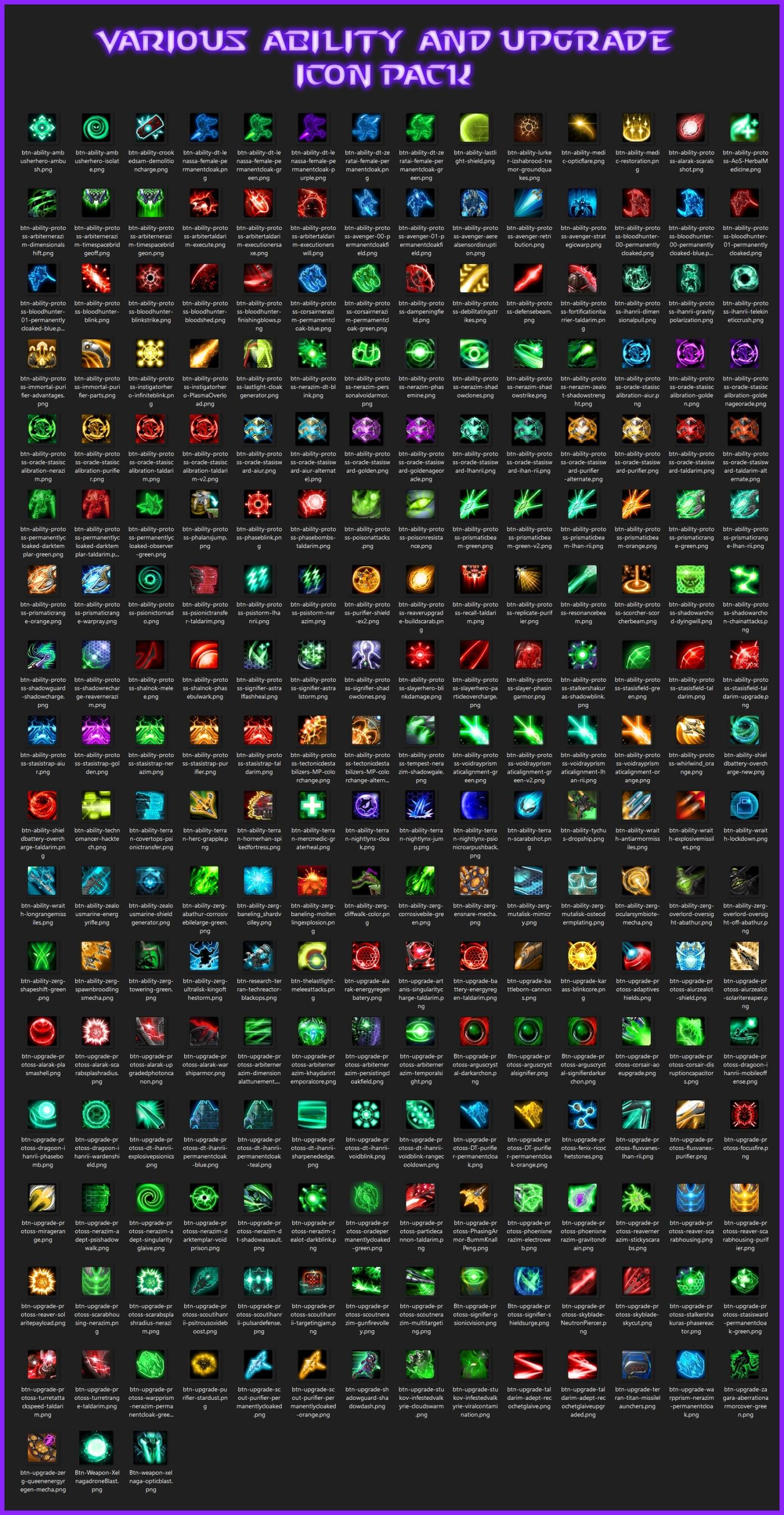 DaveSpectre's Icon & Wireframe packs - Gallery - StarCraft II Assets ...