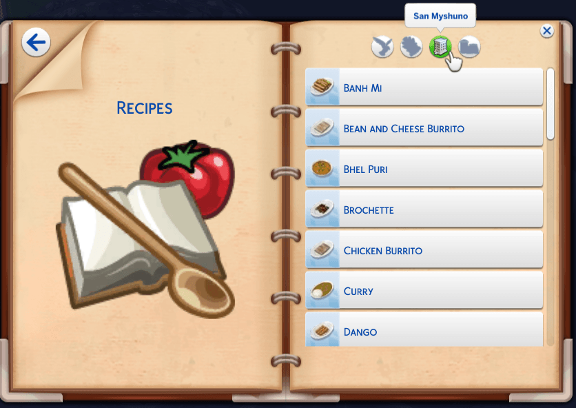 Recipe Notebook - The Sims 4 Mods - CurseForge