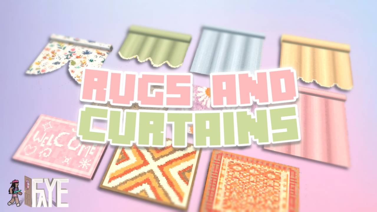 The Faye Rugs & Curtains Set - Gallery - Minecraft Bedrock Addons ...