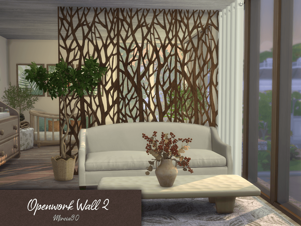 Openwork Wall 2 [glass wall] - Gallery - The Sims 4 Build / Buy ...
