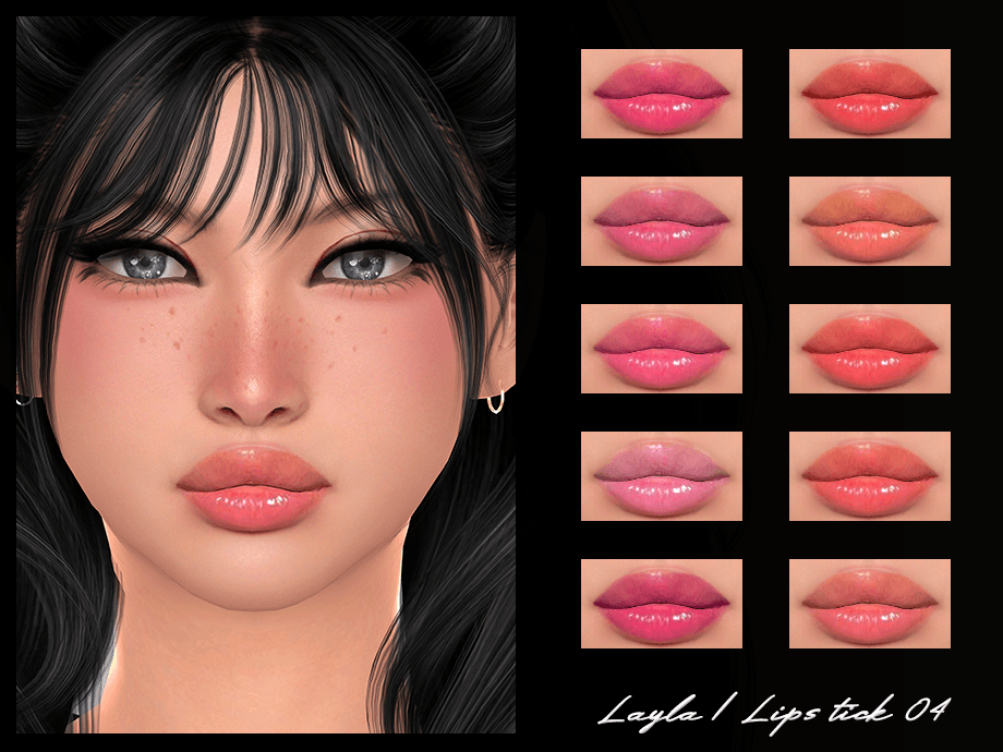 Layla - Lipstick L04 - Gallery - The Sims 4 Create a Sim - CurseForge