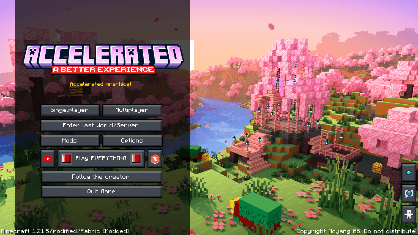 Accelerated "FPS+" - Minecraft Modpacks - CurseForge