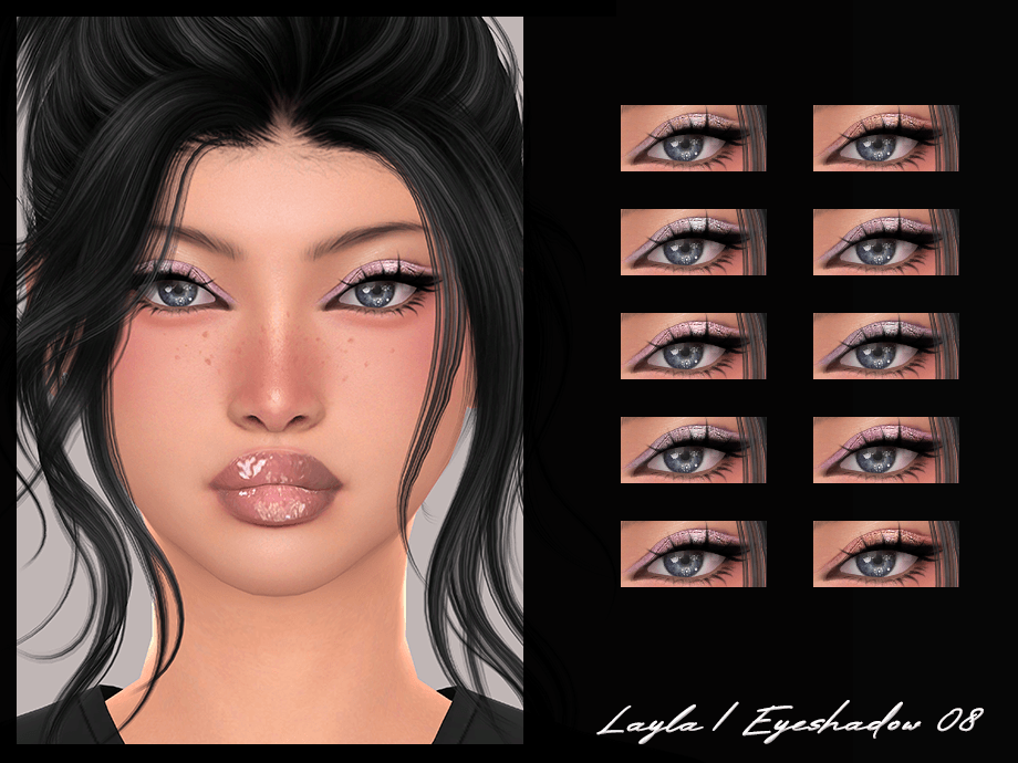 Layla - Eyeshadow L08 - The Sims 4 Create a Sim - CurseForge