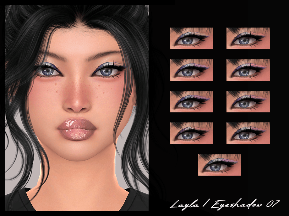 Layla - Eyeshadow L07 - The Sims 4 Create a Sim - CurseForge