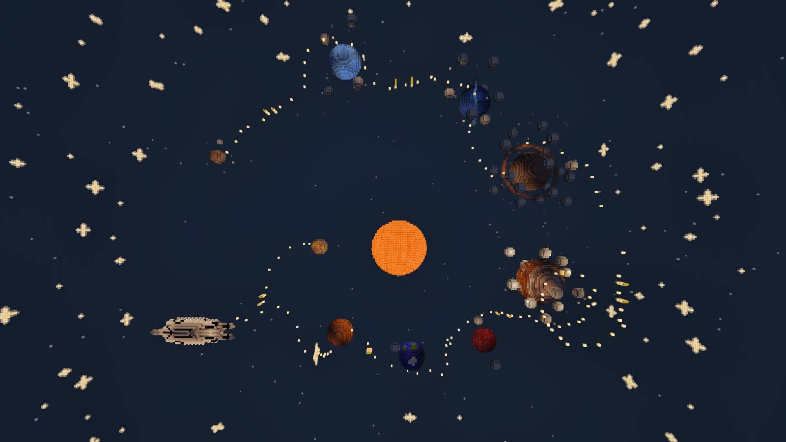 Solar system parkour - Gallery - Minecraft Bedrock Maps - CurseForge