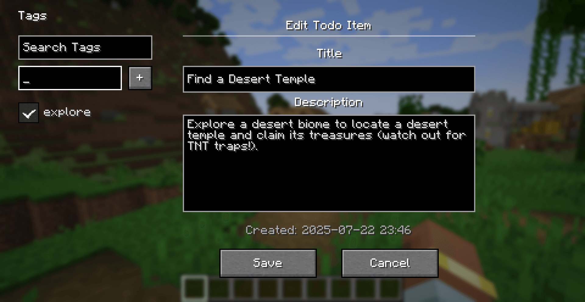 Todo List - Minecraft Mods - CurseForge