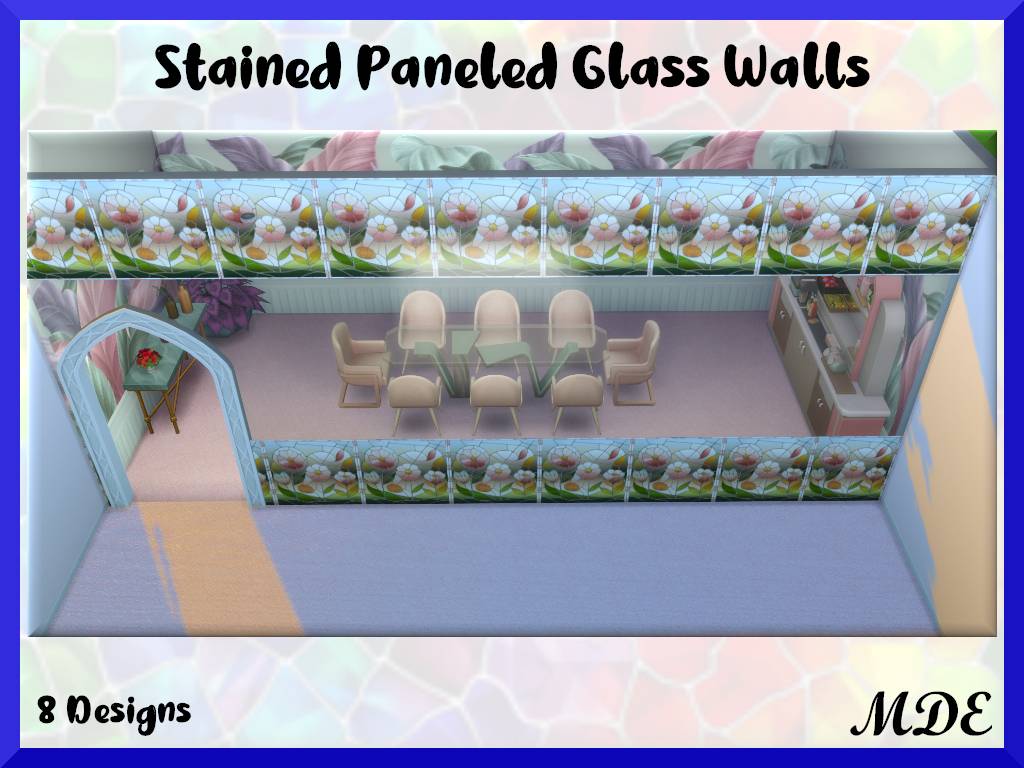 Stained Paneled Glass Walls - Gallery - The Sims 4 Build / Buy - CurseForge